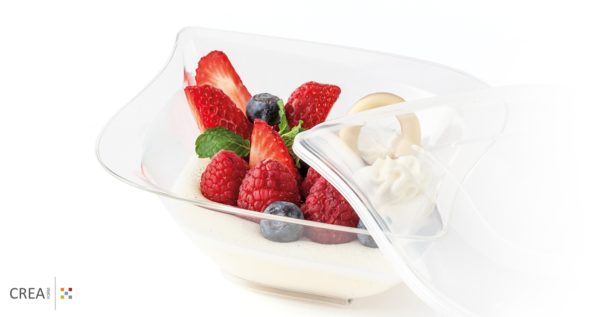 Fancy Lid - műanyag desszert tartó fedél - 45 mm - CREA form